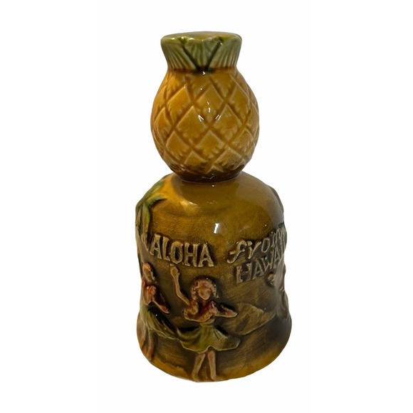 Nobrand | Accents | Vintage Pineapple Hawaiian Bell Euc | Poshmark
